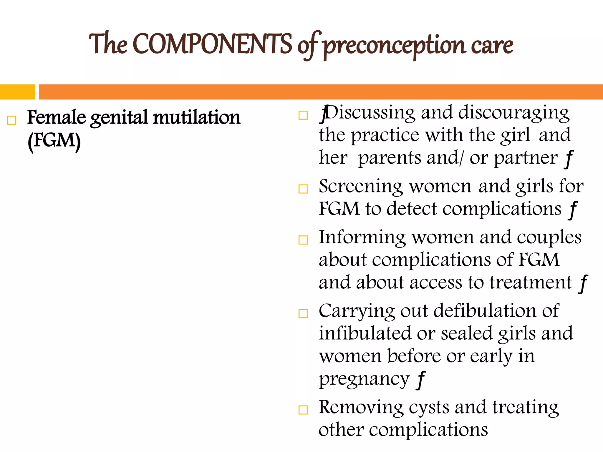 Pre conception care | PPTX