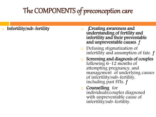 Pre conception care | PPTX