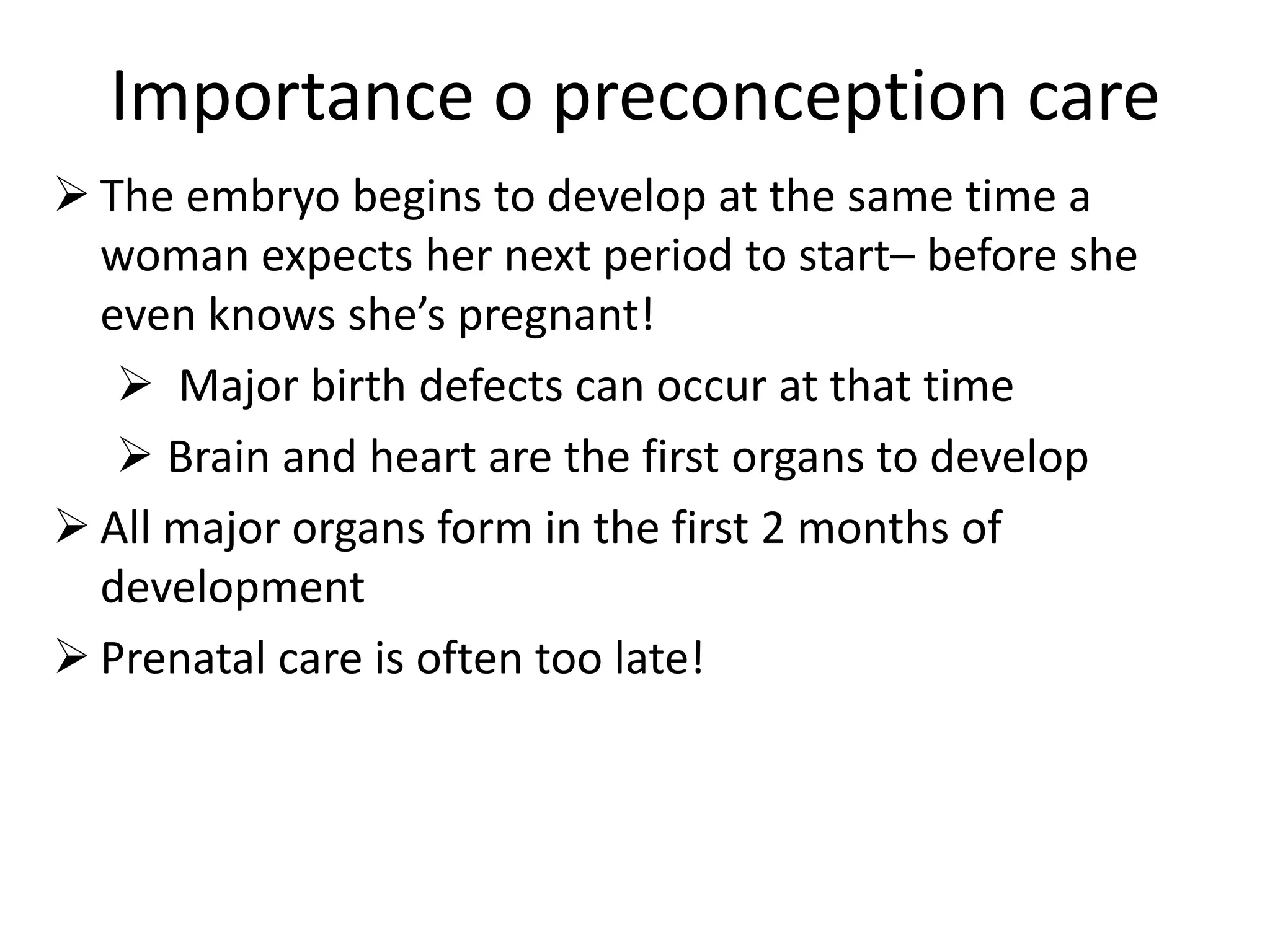 Preconception care | PPTX