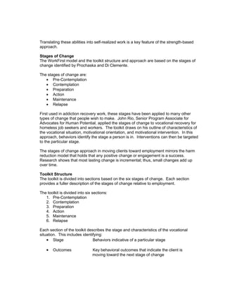 Pre-Conference Session: Advanced Employment Strategies (WorkFirst doc ...