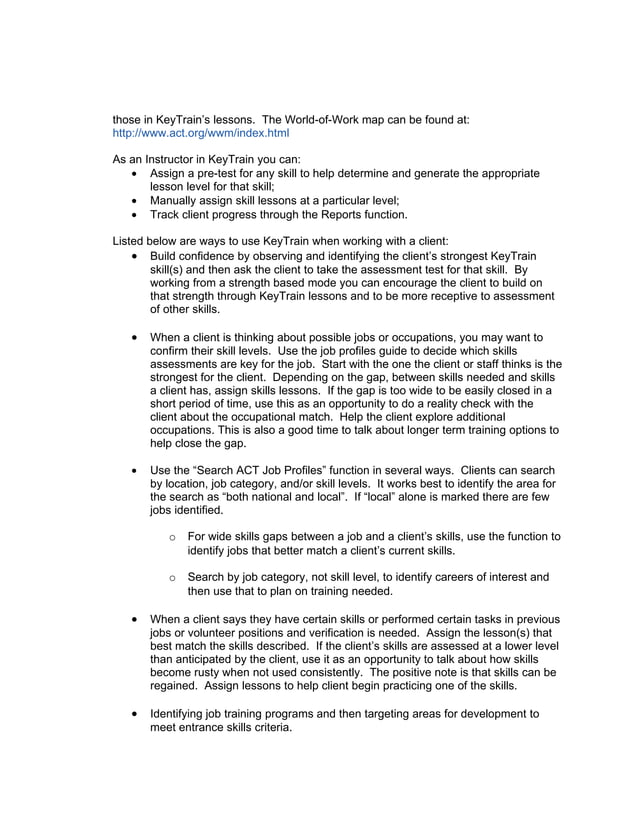 Pre-Conference Session: Advanced Employment Strategies (WorkFirst doc ...