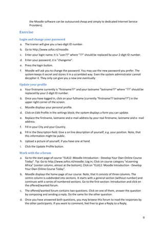 Moodle Introduction: Develop Your Own Online Course Today | PDF