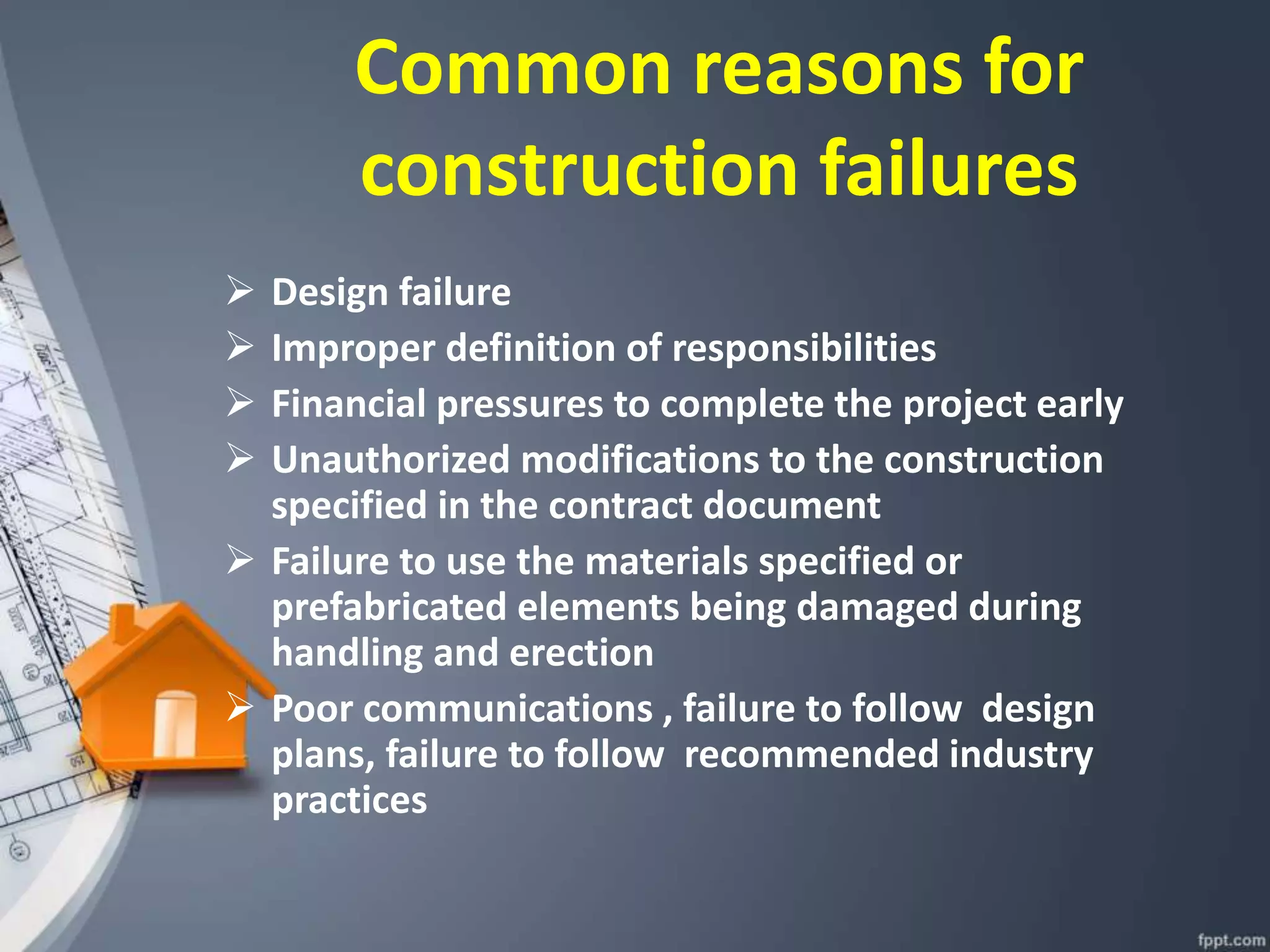 Construction Failure | PPTX