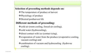 Precooling of fruits and vegetables.pptx