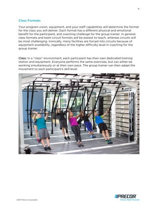 Precor Group Training Business Manual | PDF