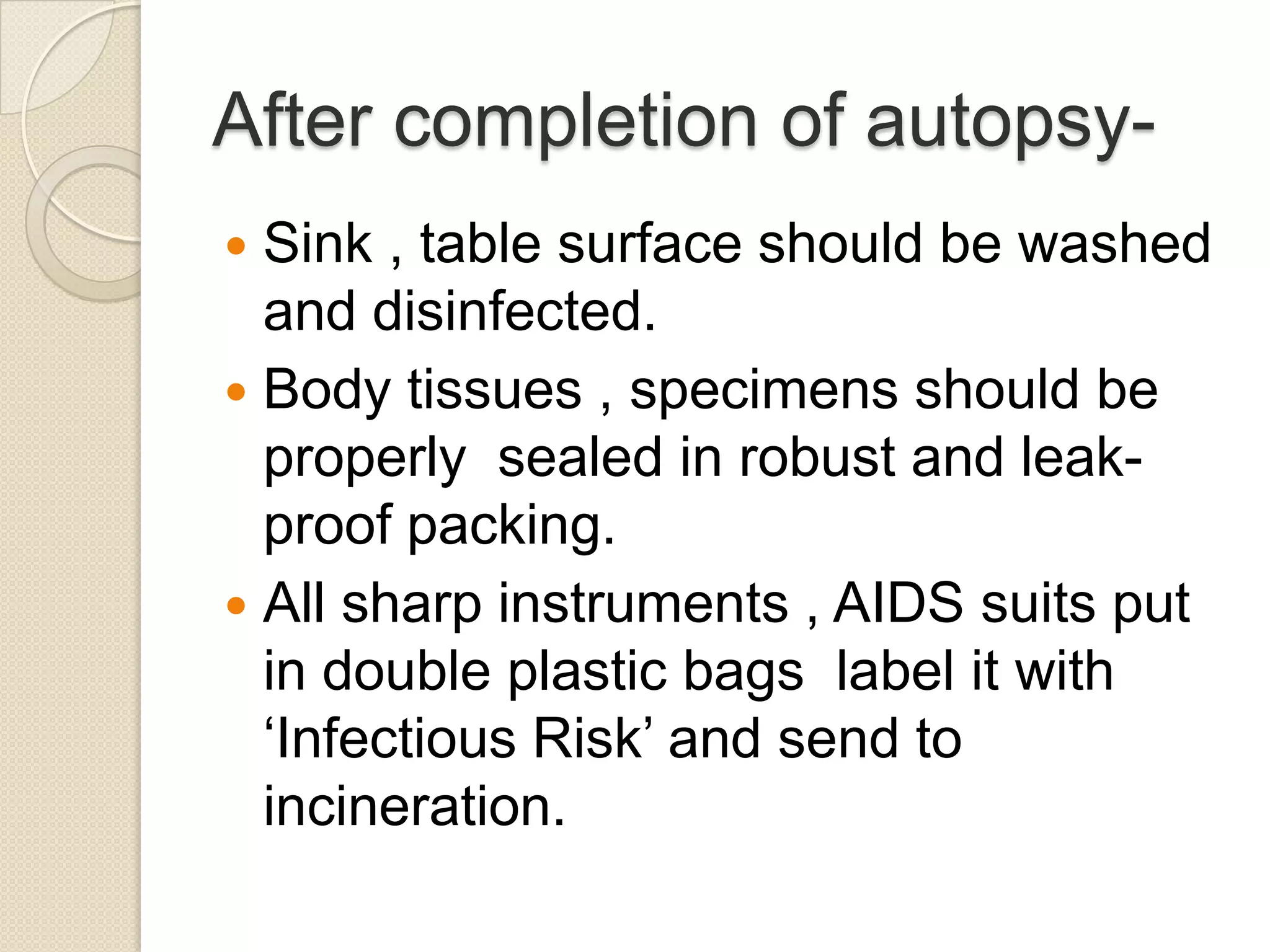 Autopsy of HIV Infected Body | PPTX
