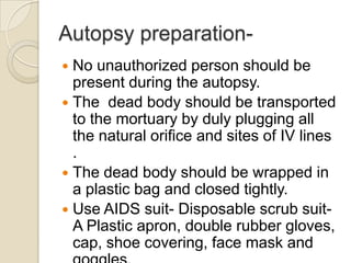 Autopsy of HIV Infected Body | PPTX