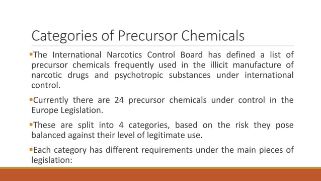 Precursor chemicals | PPTX