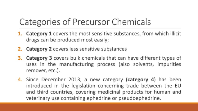 Precursor chemicals | PPTX