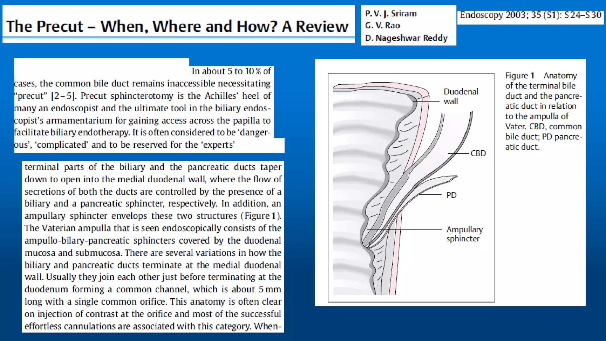 Precut ERCP, Fistulotomy, Papillotomy, Transpancreatic sphincterotomy ...