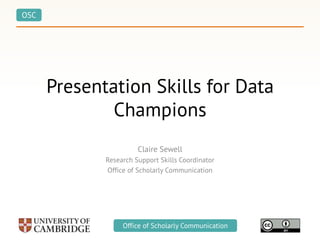 Presentation Skills for Data Champions | PPTX