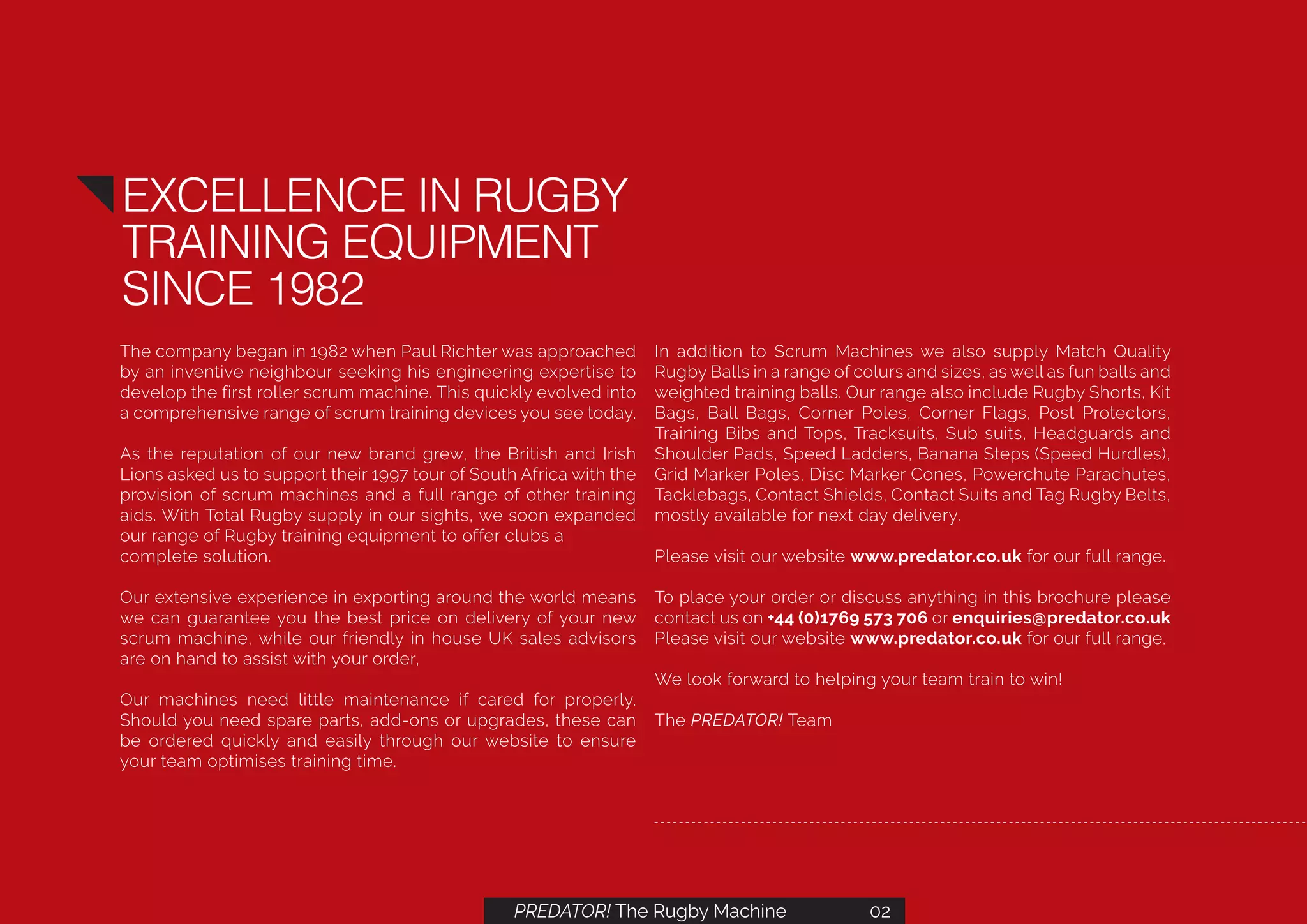 Predator! Rugby training equipment & Scrum Machines 2019 | PDF | Rugby ...