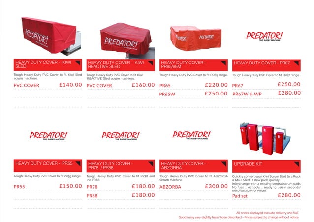 Predator! Rugby training equipment & Scrum Machines 2019 | PDF | Rugby ...