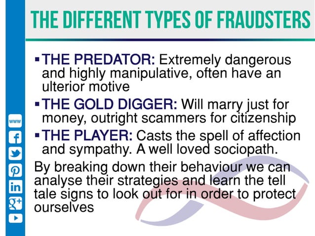 Predators, gold diggers and players - Warning signs your prospective ...