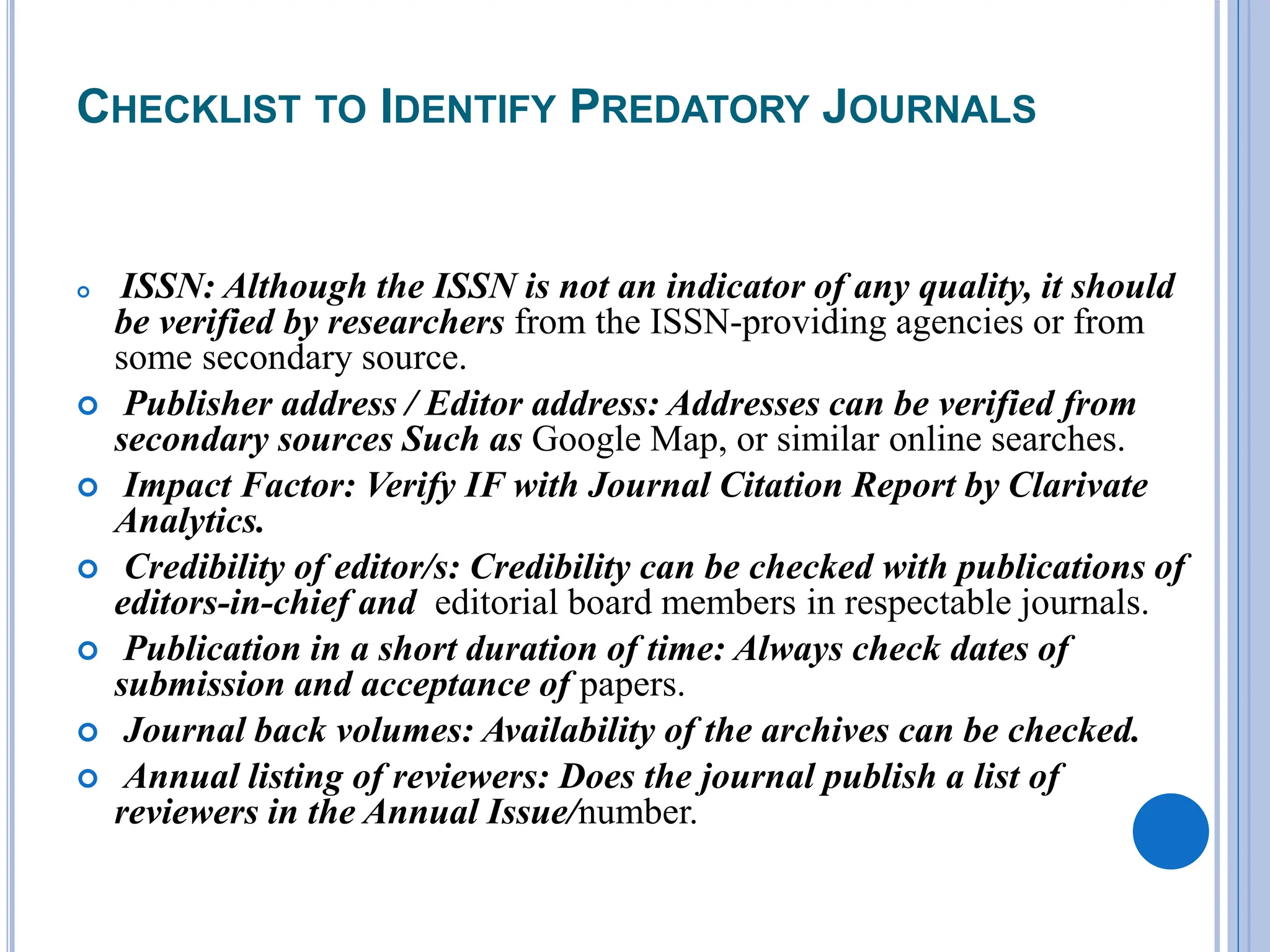 predatory. Journal publisher presentation | PPTX