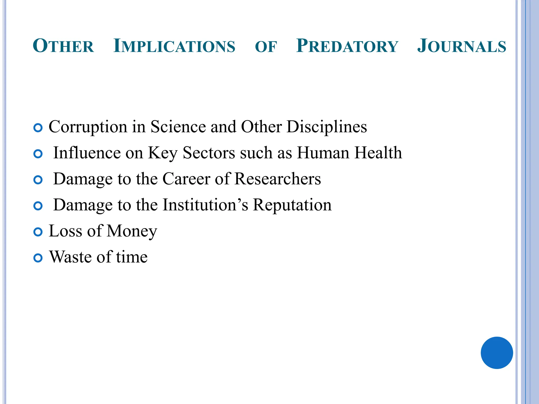 predatory. Journal publisher presentation | PPT