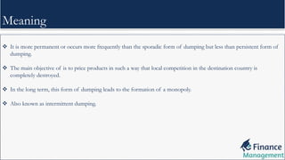 Predatory Dumping | PPTX