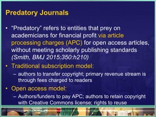 Predatory journals | PDF