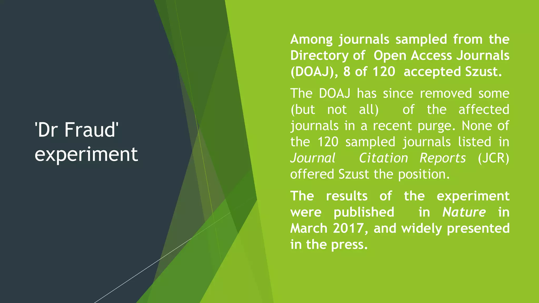 Predatory Publications and Software Tools for Identification | PPTX