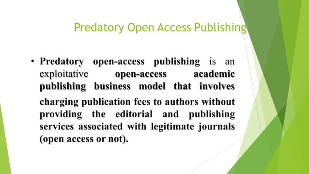 Predatory Publications and Software Tools for Identification | PPTX