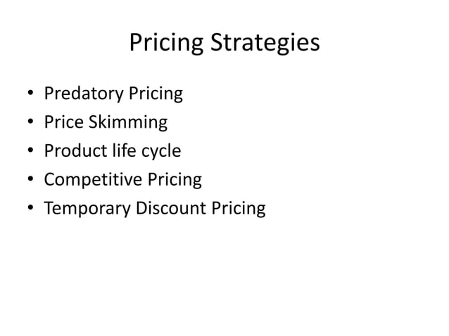 Predatory pricing as an abuse of dominant position | PPT