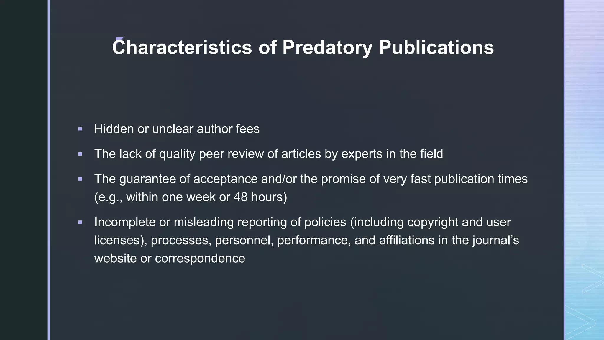 Predatory publishers and journals | PPTX