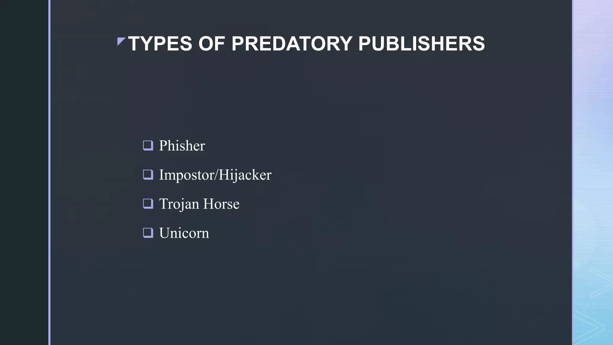 Predatory publishers and journals | PPTX
