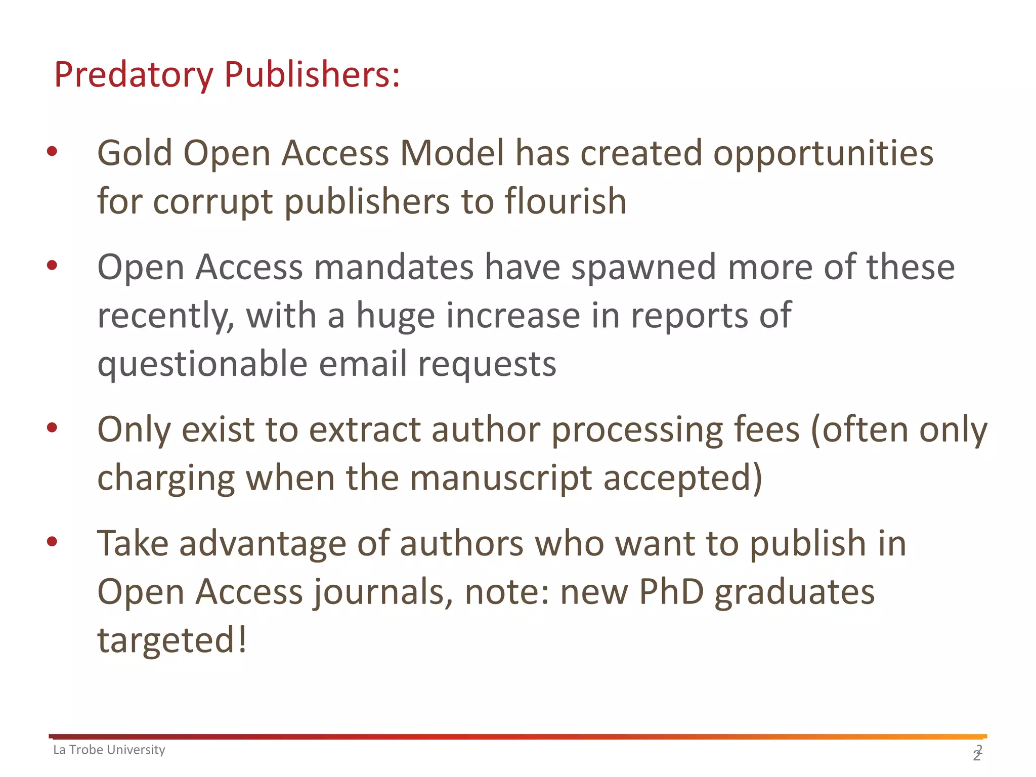 Predatory publishing | PDF