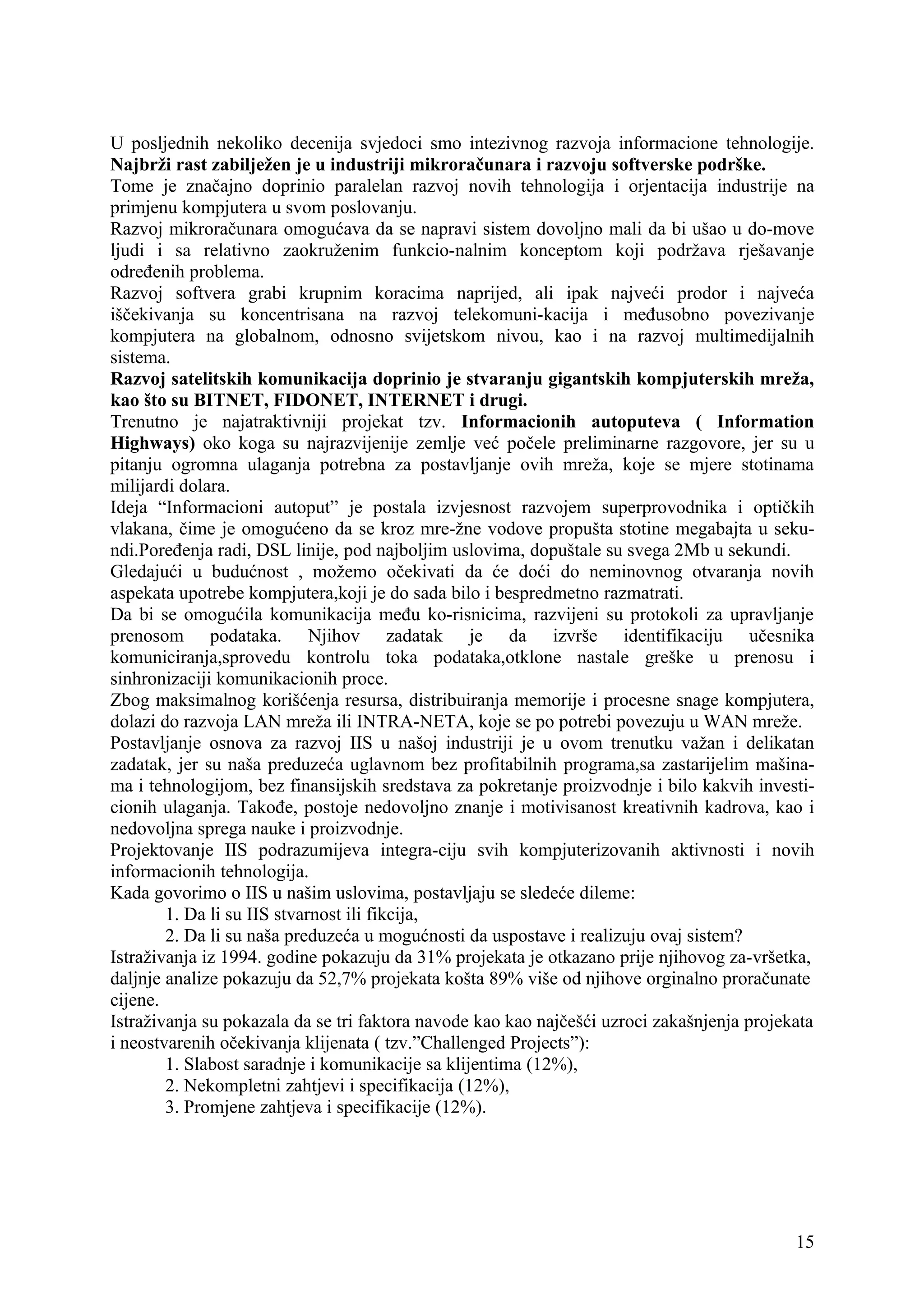 Predavanja MIS | PDF