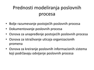 UPRO01 - Modeliranje poslovnih procesa | PPTX