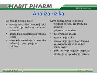 Upravljanje rizikom i analiza rizika | PPT