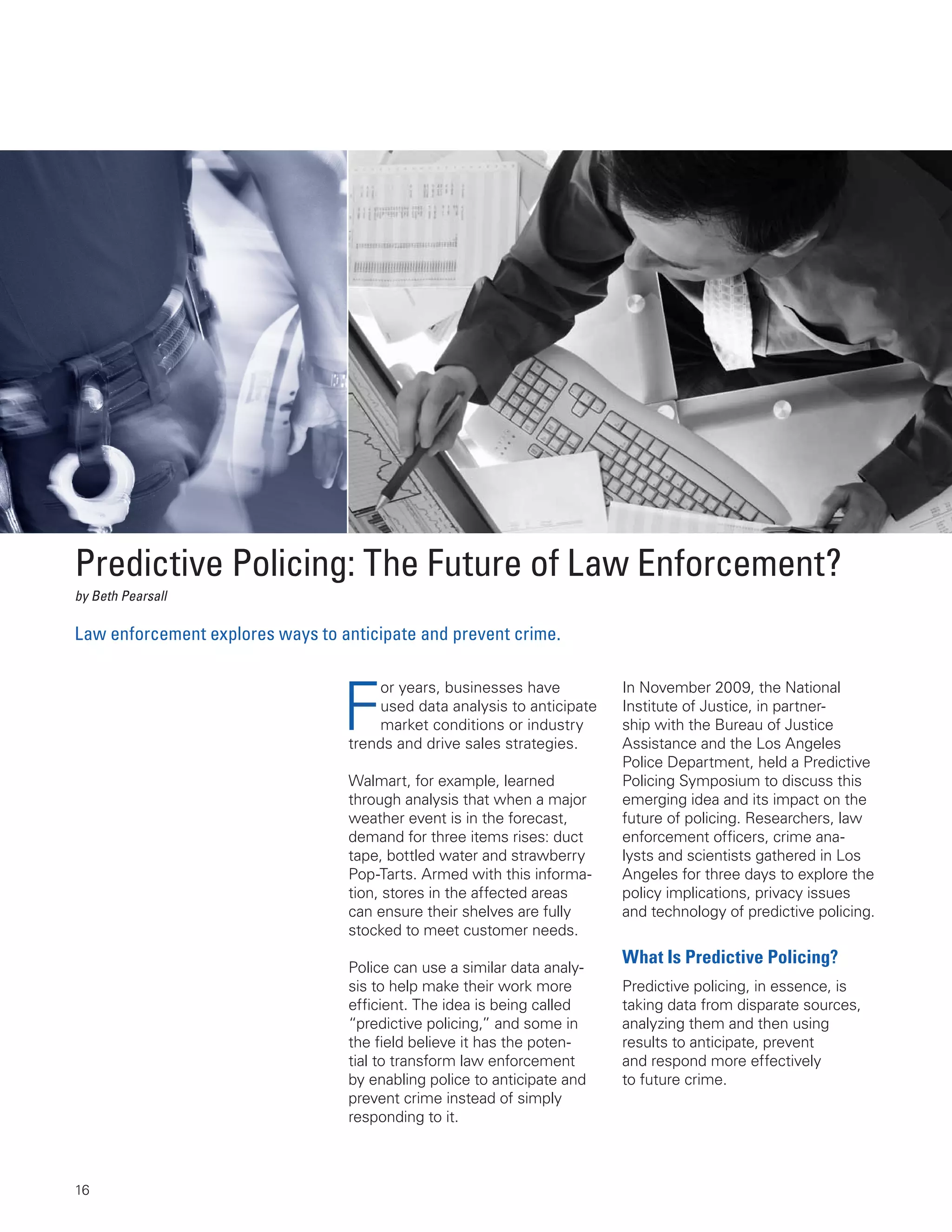 Predective policing | PDF | Crime & Harmful Acts to Individuals ...