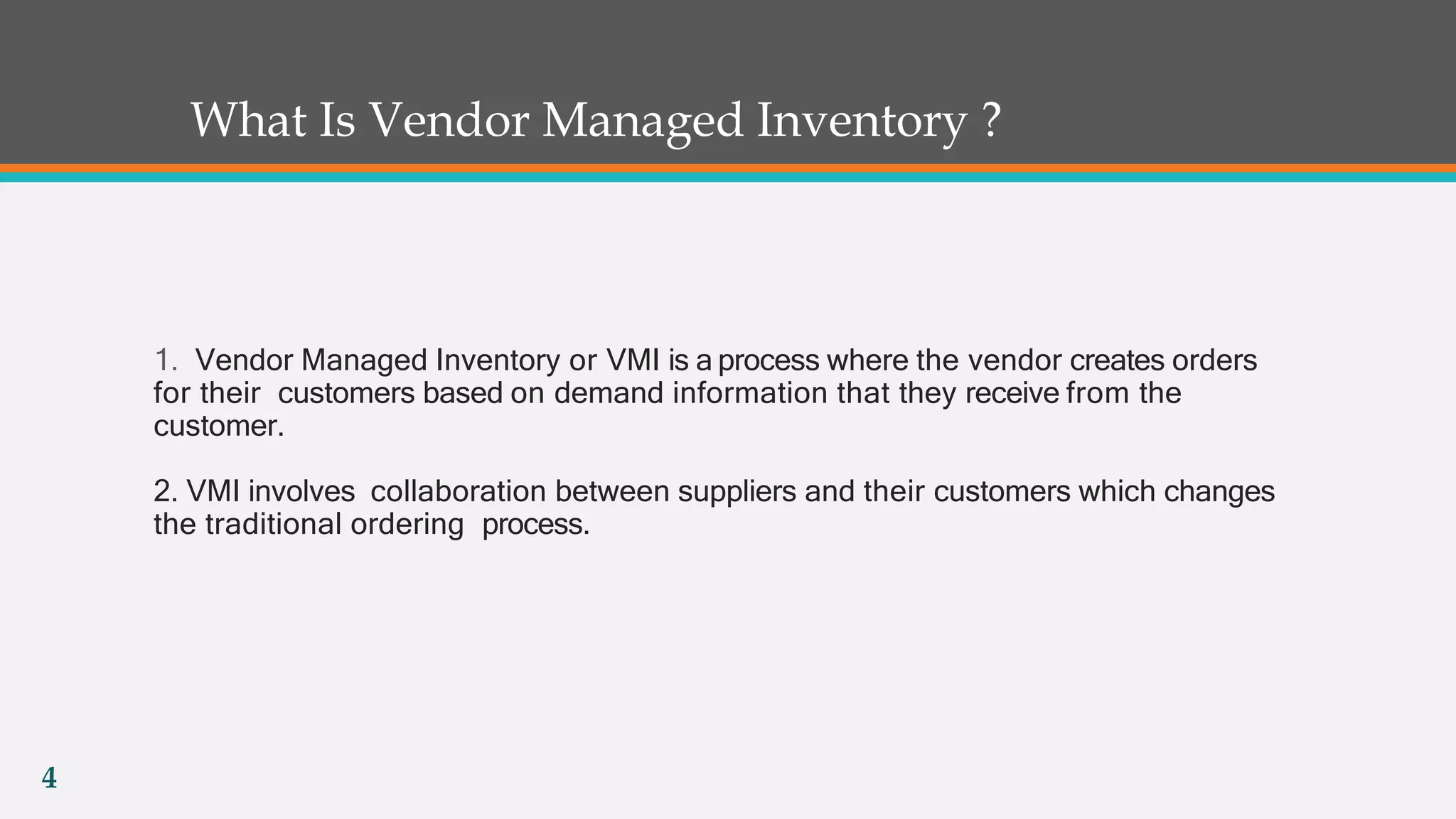 Introduction to Vendor Management Inventory | PPTX