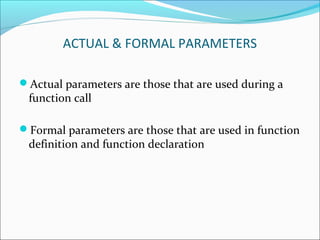 Pre defined Functions in C | PPT