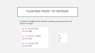 Python Predefined Functions | PPTX