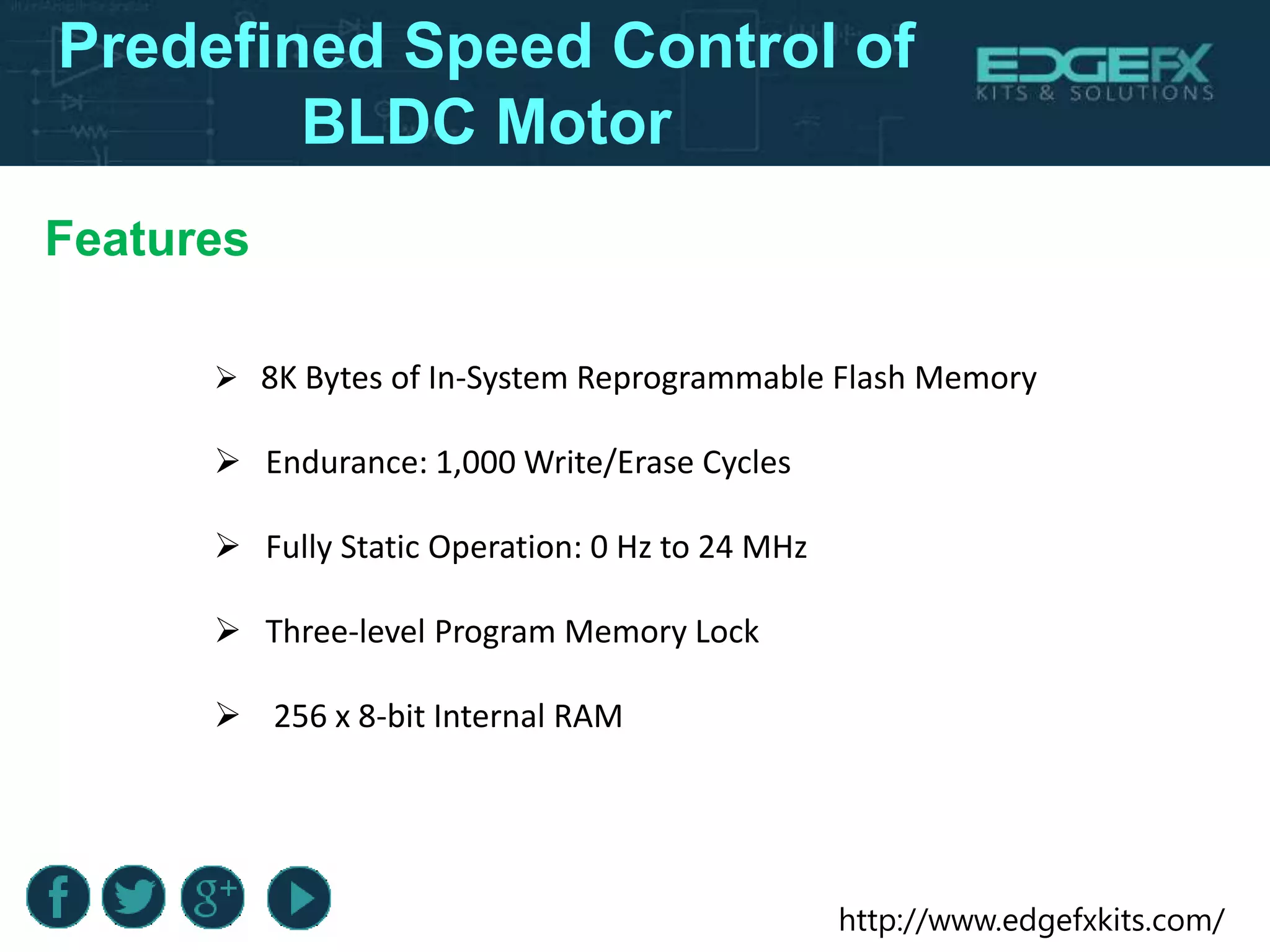 Predefined speed control of bldc motor | PPTX