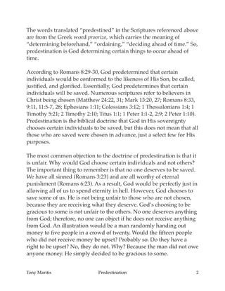 Predestination | PDF