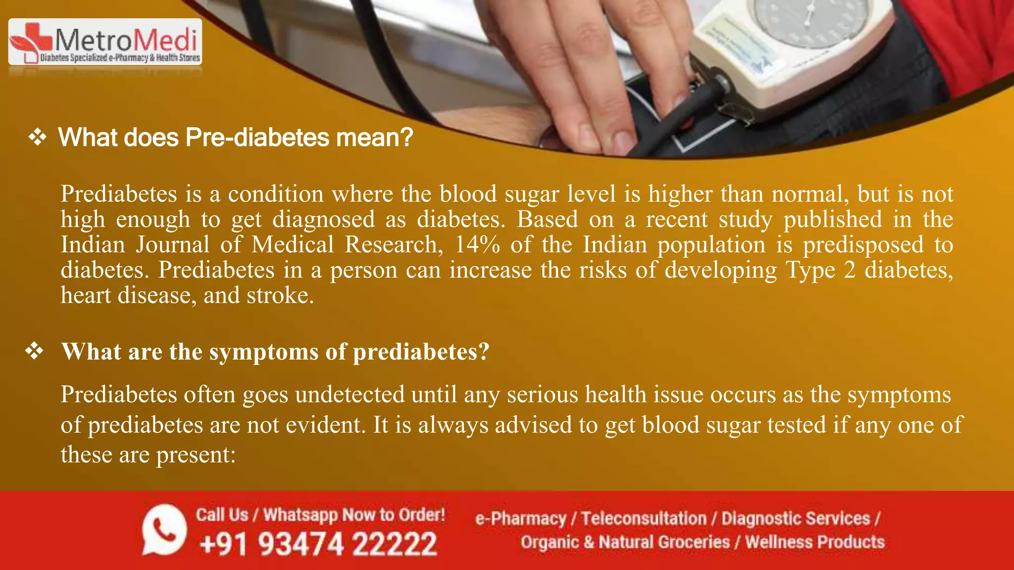 Prediabetes Prevent Type 2 Diabetes Metromedi.pptx