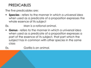 Predicables | PPT