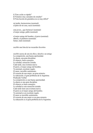 Predicado nominal | DOC