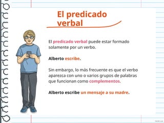 Presentación interactiva sobre predicado: predicado nominal y predicado ...
