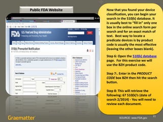 Regulatory Intelligence Series - How to find Predicate Devices SOFIE ...