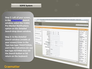 Regulatory Intelligence Series - How to find Predicate Devices SOFIE ...