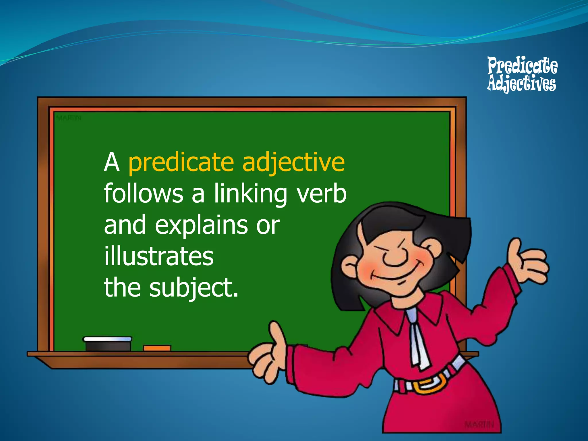 Predicate adjectives | PPTX