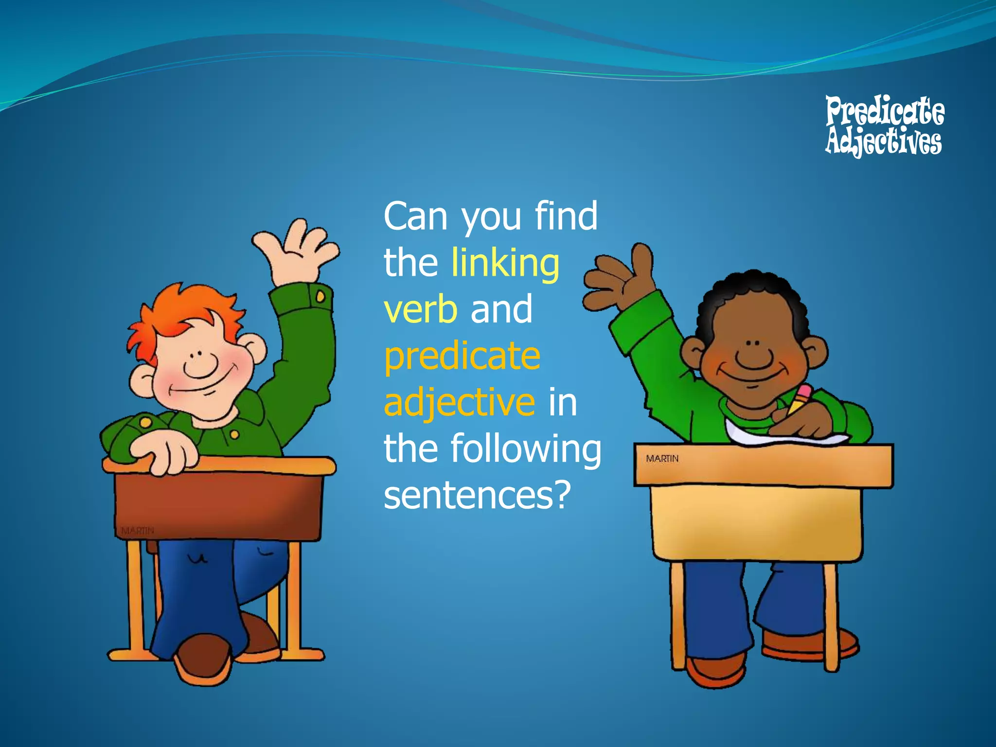 Predicate adjectives | PPTX