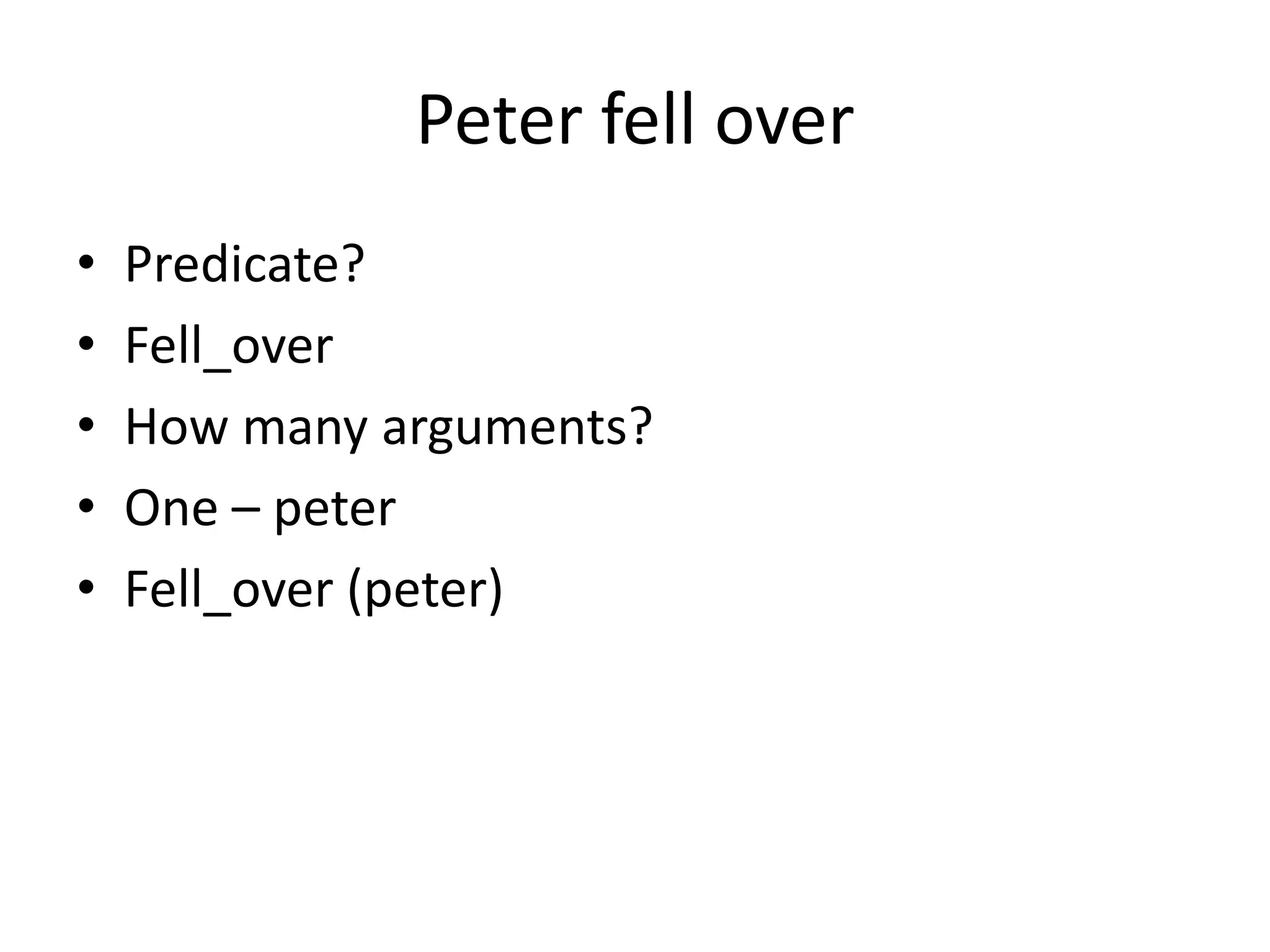 Predicate calculus up | PPT