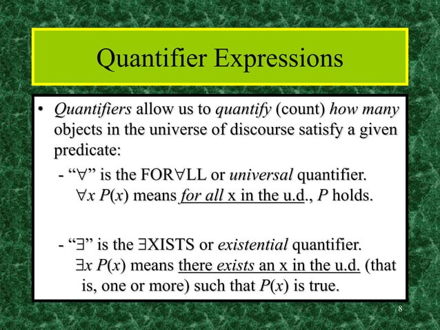 PredicateLogic.pptx | Programming Languages | Computing