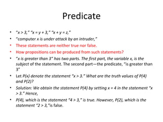 Predicate & quantifier | PPT