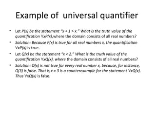 Predicate & quantifier | PPT