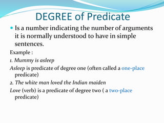 Predicates in Semantic | PPTX